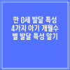 만 0세 발달 특성 4가지 아기 개월수 별 발달 특성 알기 네이버 블로그